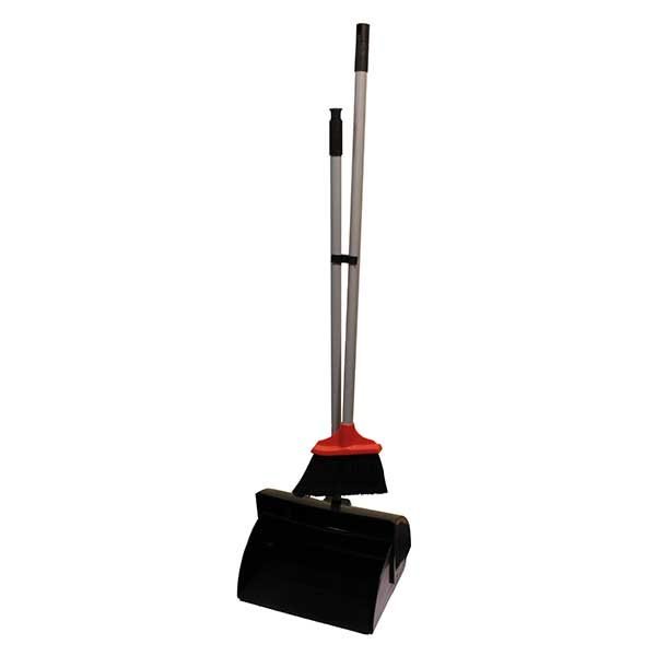 Deluxe Long Handle Dust Pan And Brush Set Ramon Hygiene Products
